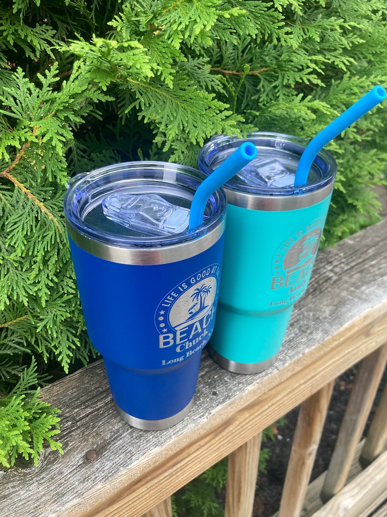 Travel Mug Tumbler 40oz Personalized Insulated Stainless Steel Double ...