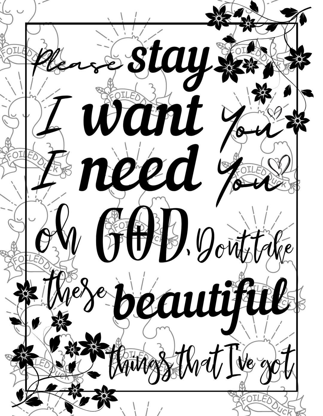 Beautiful Things - Benson Song Lyrics SVG & PNG Digital File (black and ...