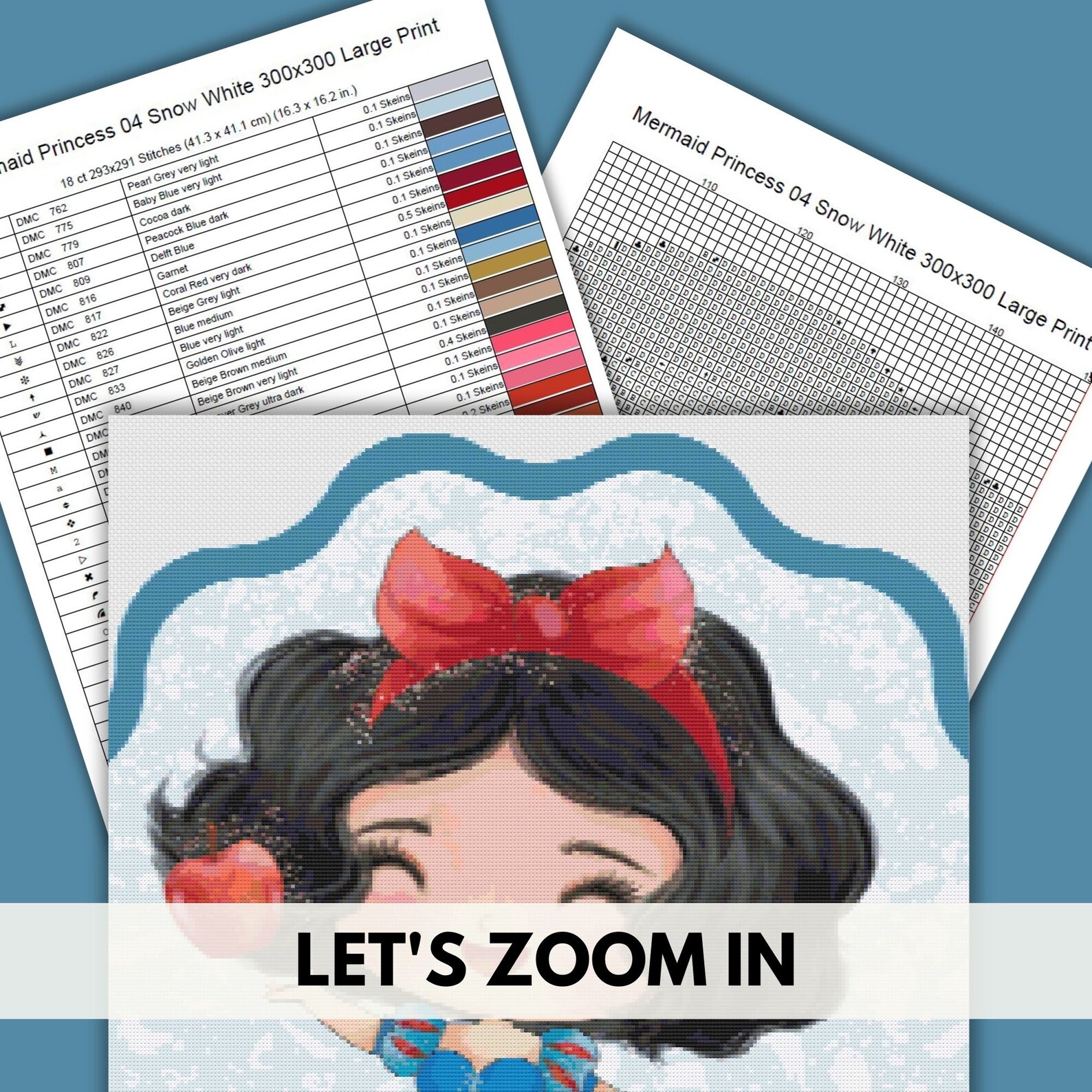 Mermaid Princess 04 Cross Stitch Pattern Downloadable PDF Pattern Fairy ...