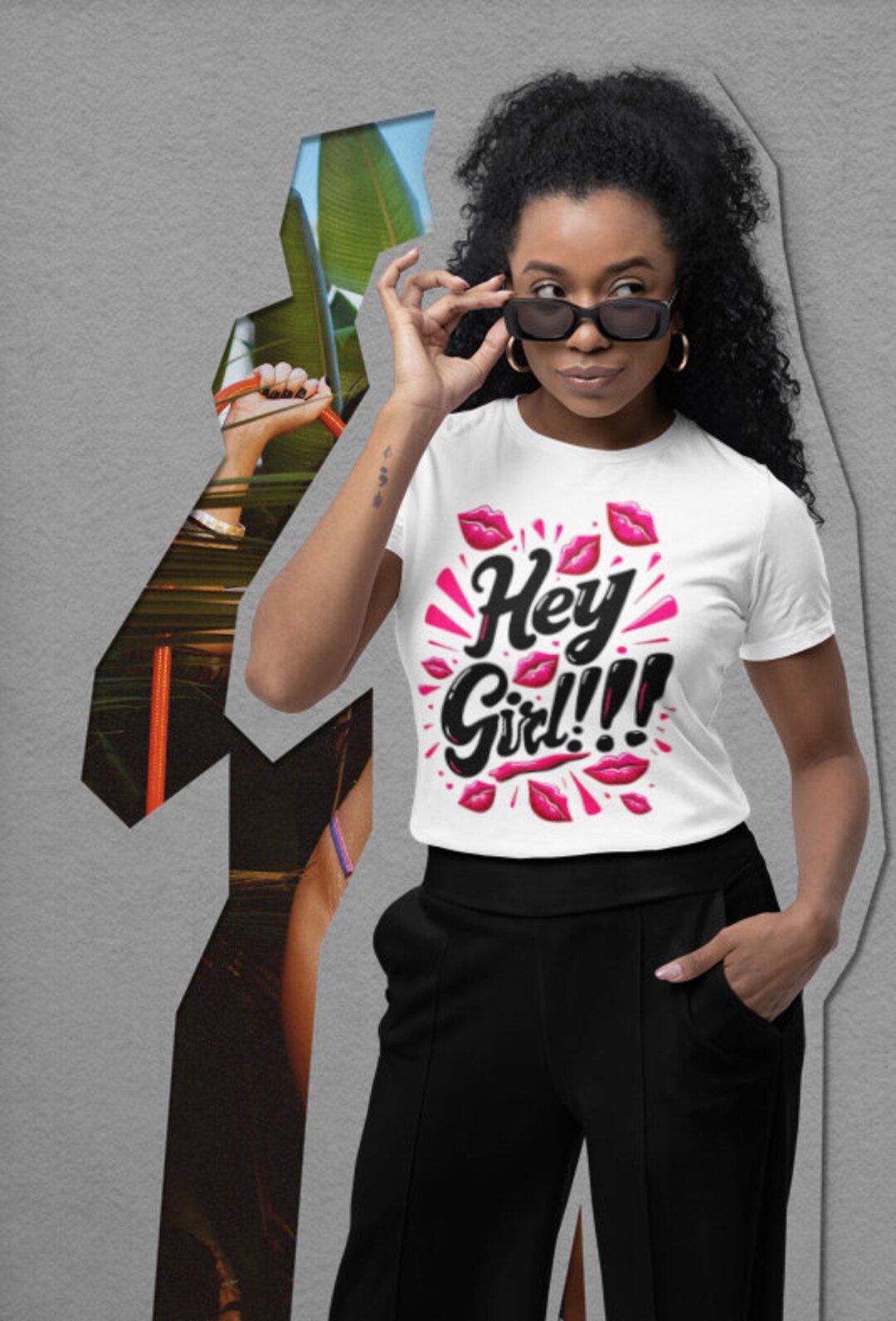 Cute SVG, Girly SVG, Funny Template, Cute Template, Hey Girl, Digital T ...