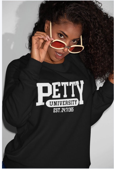 Petty University Digital Template, Funny T-shirt Design, Playful ...