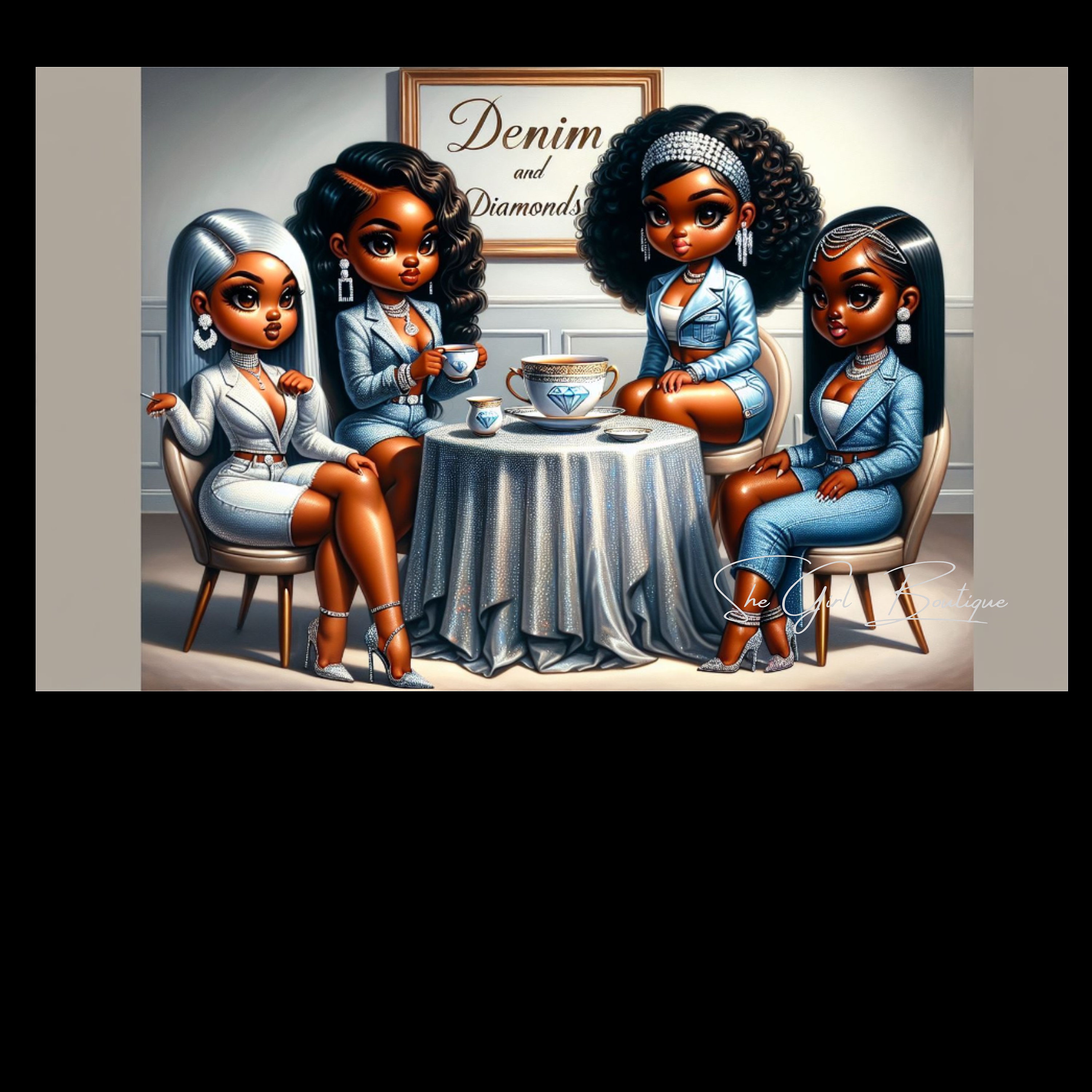 Denim and Diamonds SVG - Denim & Diamonds Template - for Crafters Only ...