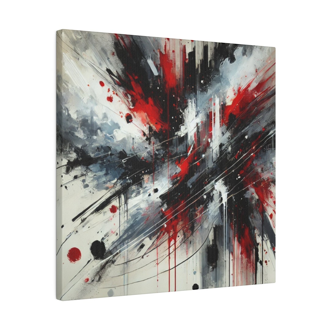 Red and Black Abstract Art| Red and Black Abstract Artwork | Abstract ...