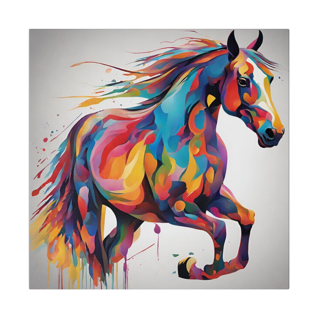 Abstract Horse Horse Artwork Horse Print Colorful Abstract Horse Horse ...