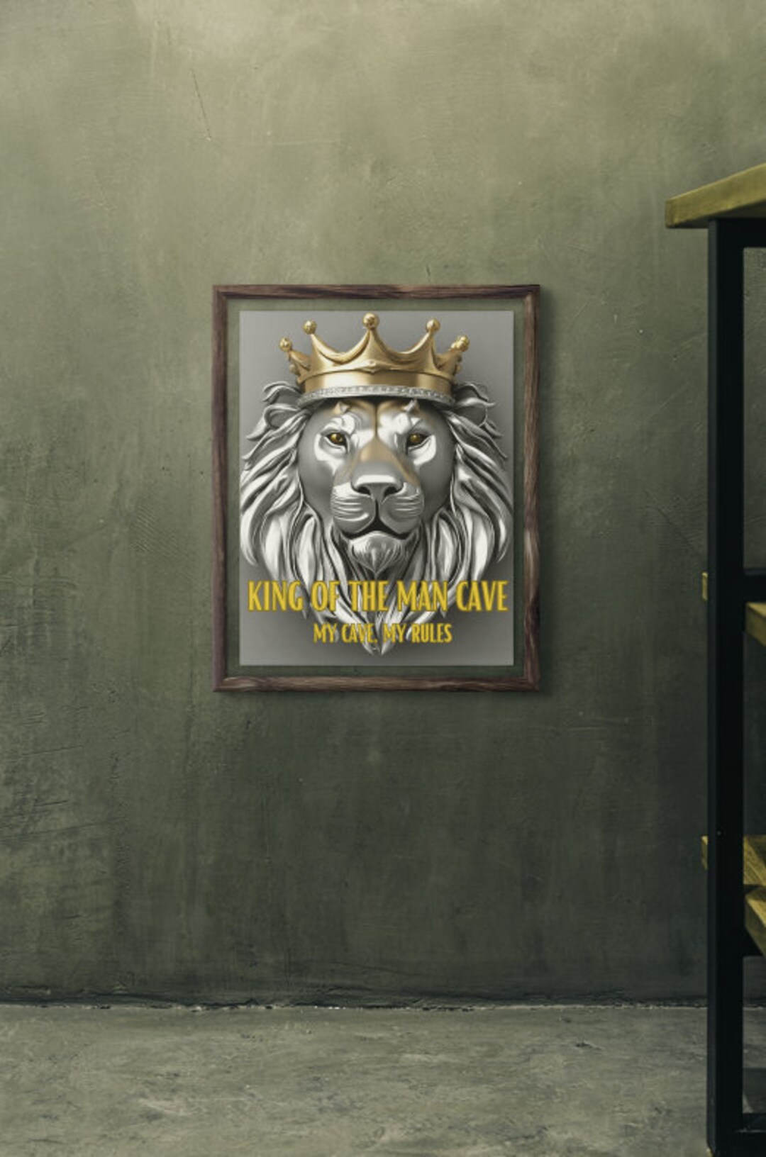 Digital Download Artwork: King of the Man Cave Artwork (my Cave, My ...