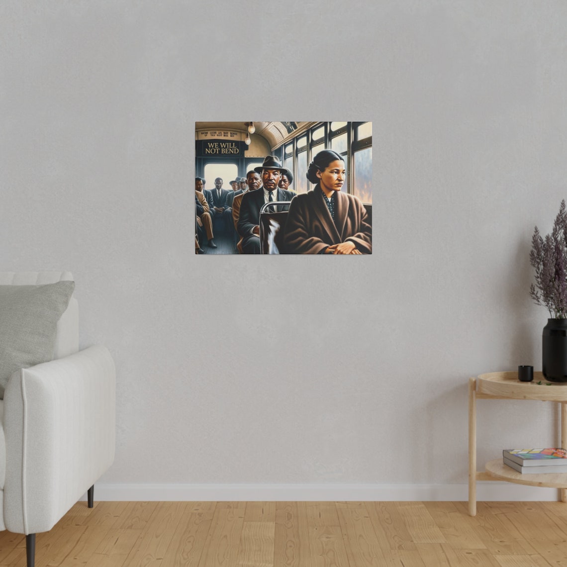 African American Bus Boycott Poster, Black History Art Print, 1950's ...
