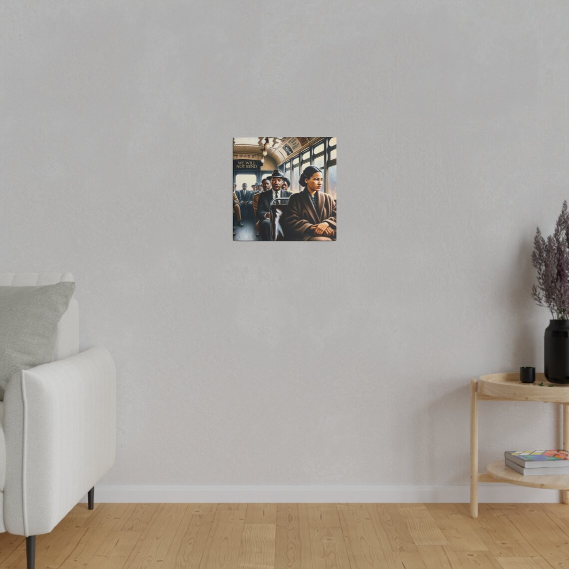 African American Bus Boycott Poster, Black History Art Print, 1950's ...