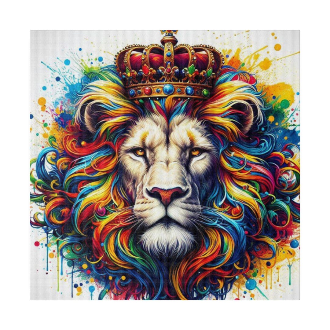 King of the Lions Abstract Art | Lion Artwork | Lion Print | Colorful ...