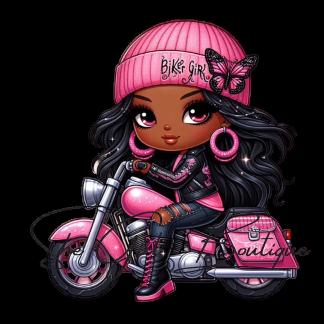 For Crafters Only Sublimation/dtf Chibi Biker Girls bundle - Etsy