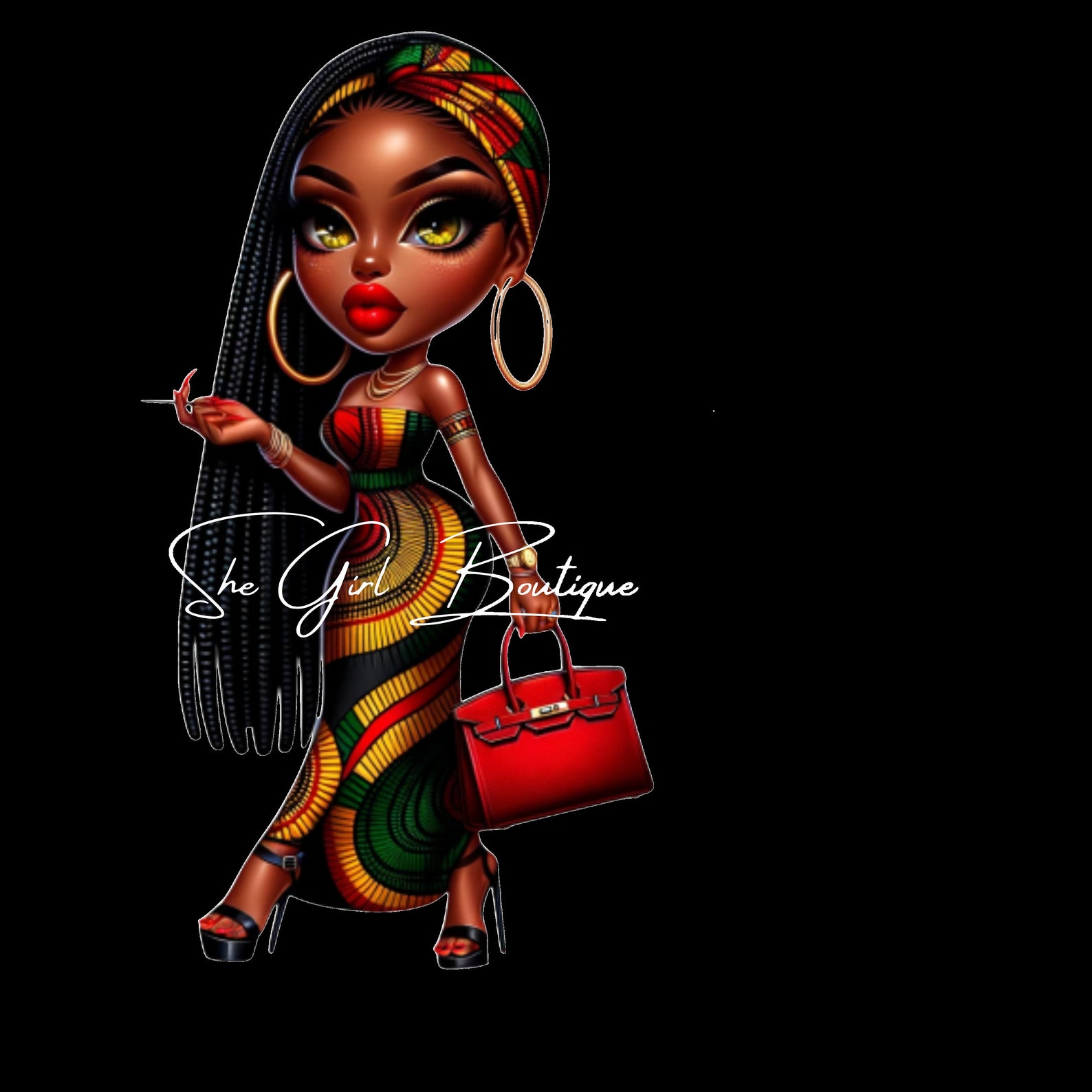 Ai African Print, Black History, Chibi Black History, Chibi Beauties ...