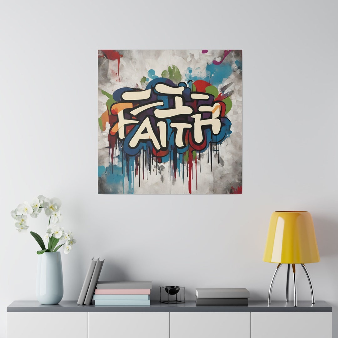 Home Decor | Wall Decor | Faith Graffiti II | Faith Abstract Artwork ...