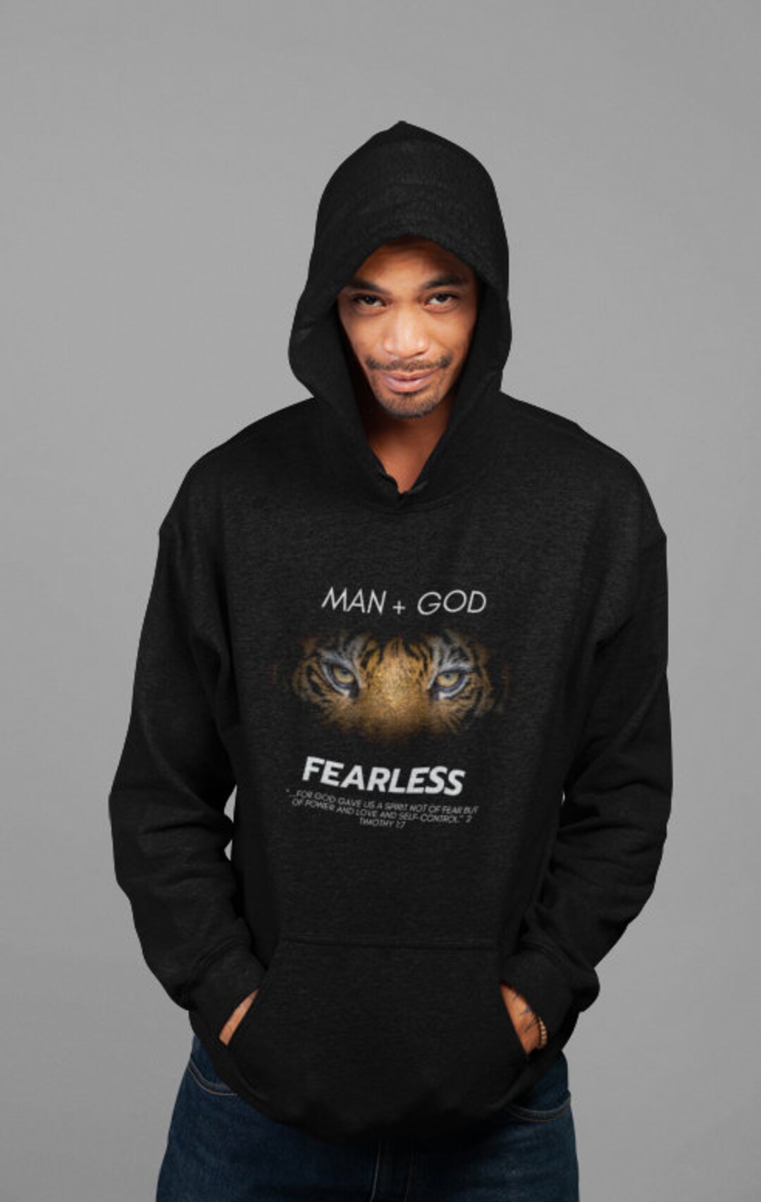 Man + God - FEARLESS - Christian SVG - Men T-shirt Template - Gift for ...