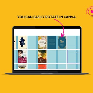 Miniature Book Covers Template Canva Template Editable Template Mini ...