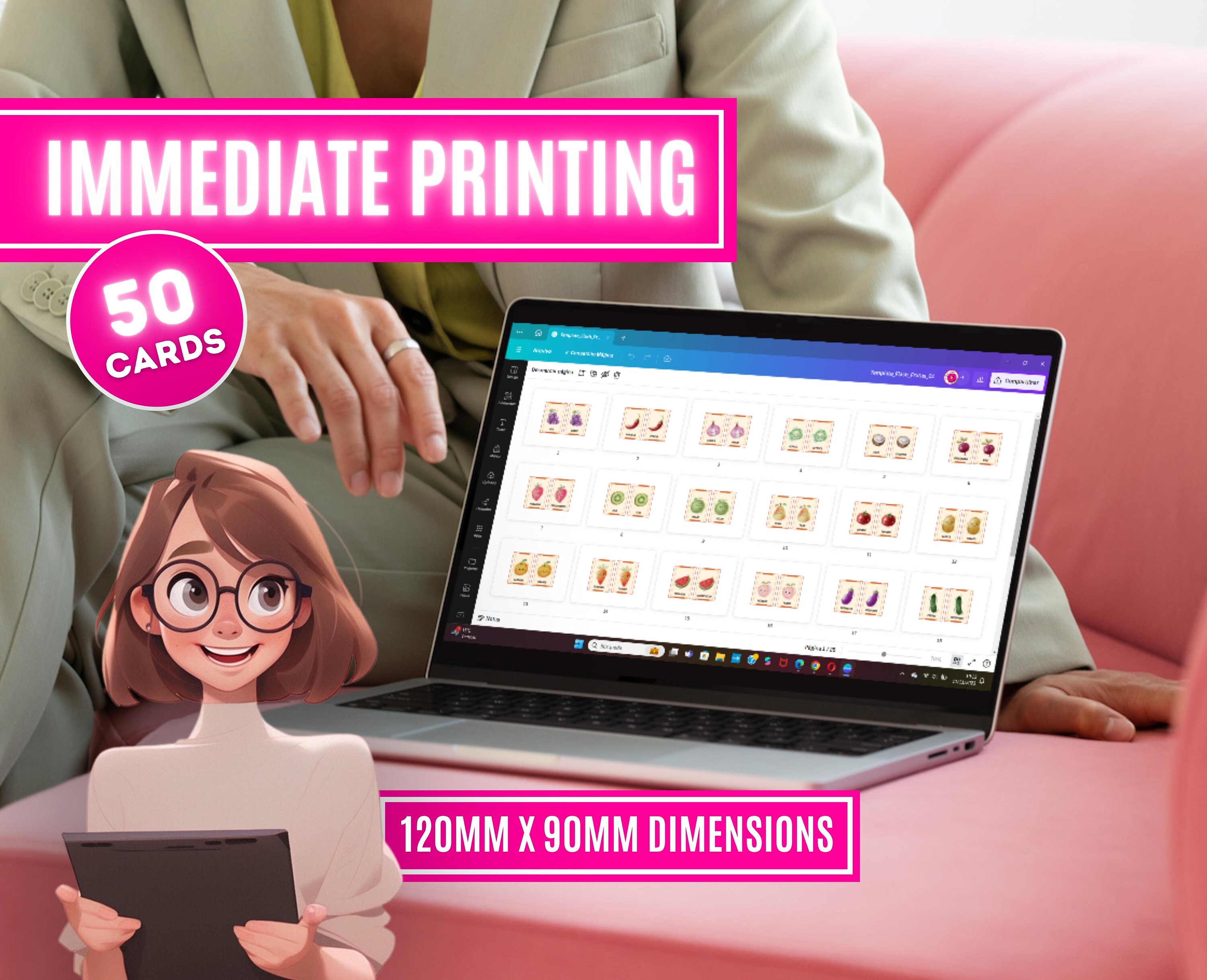 Pack Flashcards 50 Educational Cards English-portuguese Learning for ...