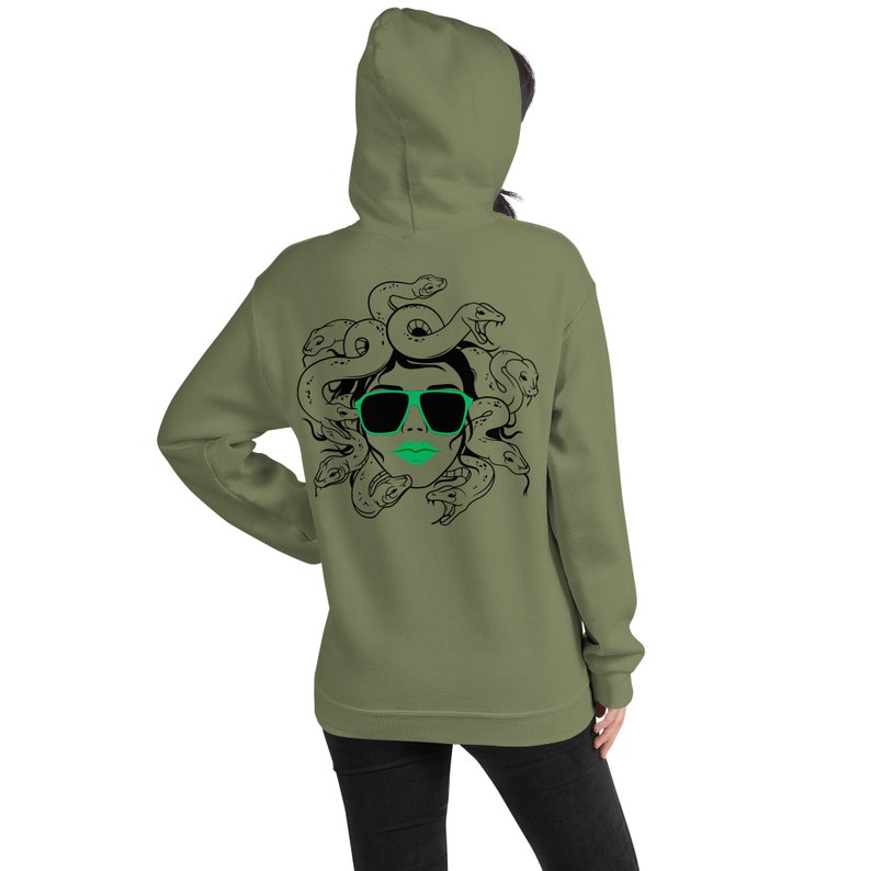 Medusa Hoodie, Greek Mythology Hoodie, Hooded Sweatshirt, Mythology ...