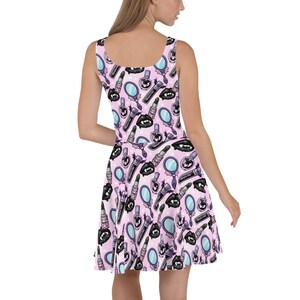 Pastel Goth Dress, Goth Sundress, Summer Dress for Women, Pink Gothic ...