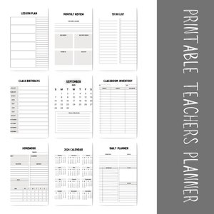 Printable 2024-2025 Teacher Planner, Classroom Worksheets, Instant ...