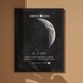 Custom Moon Phase Print, Anniversary Gift, Lunar Art Print ...