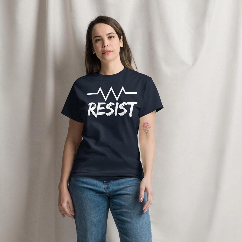 Resist Tshirt - Etsy
