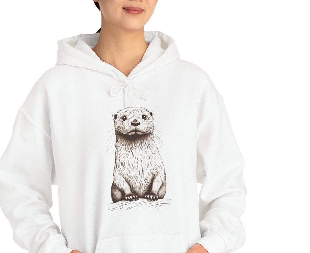 Otter Hooded Sweatshirt, Otter Hoodie, Otter Sweatshirt, Otter Shirt ...