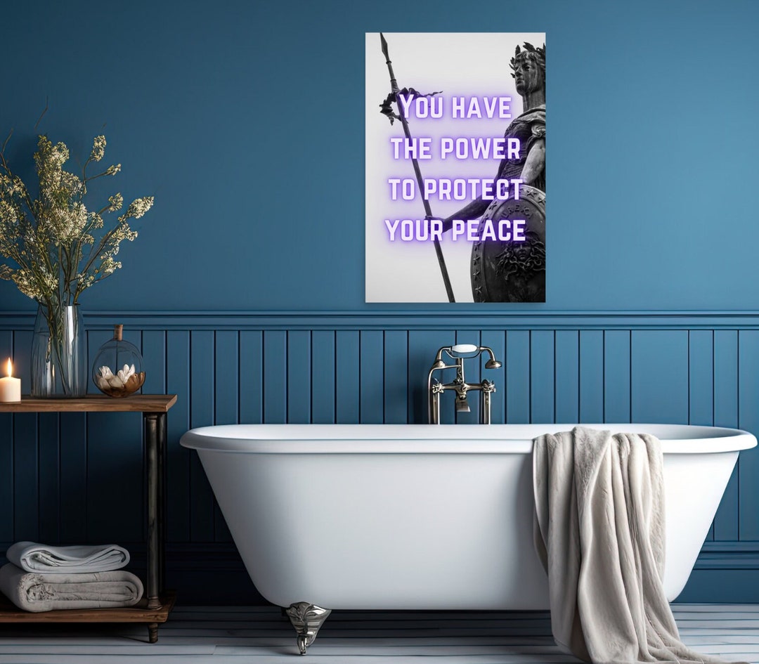 Protect Your Peace Poster, Motivational Wall Art, Poster Print ...