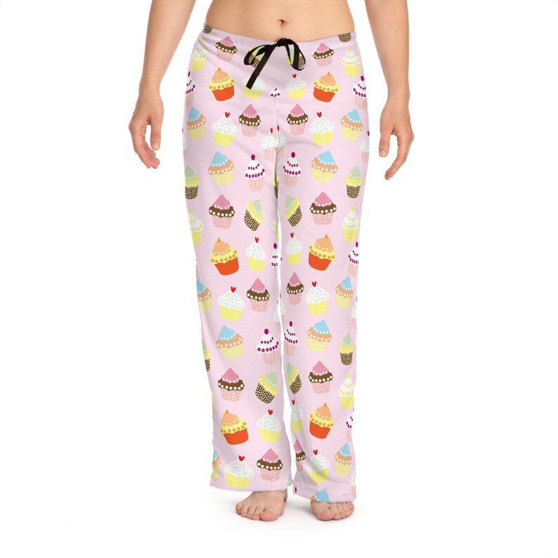 Cupcakes Women's Pajama Pants, Pink Pajama Pants, Gift for Her, Fun ...