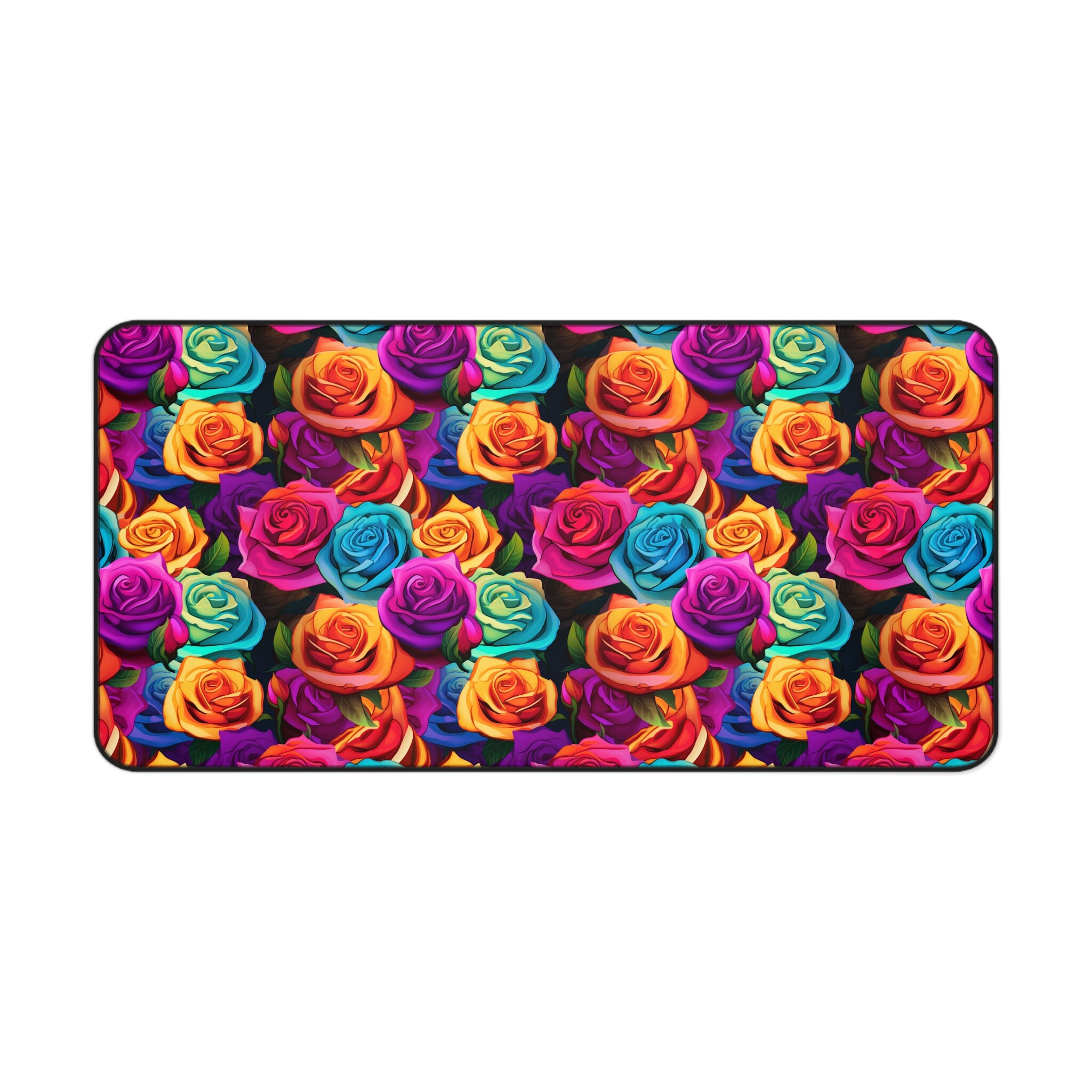 Lisa Frank Inspired Rose Art Desk Mat, Home Office Supplies, Dorm Room ...