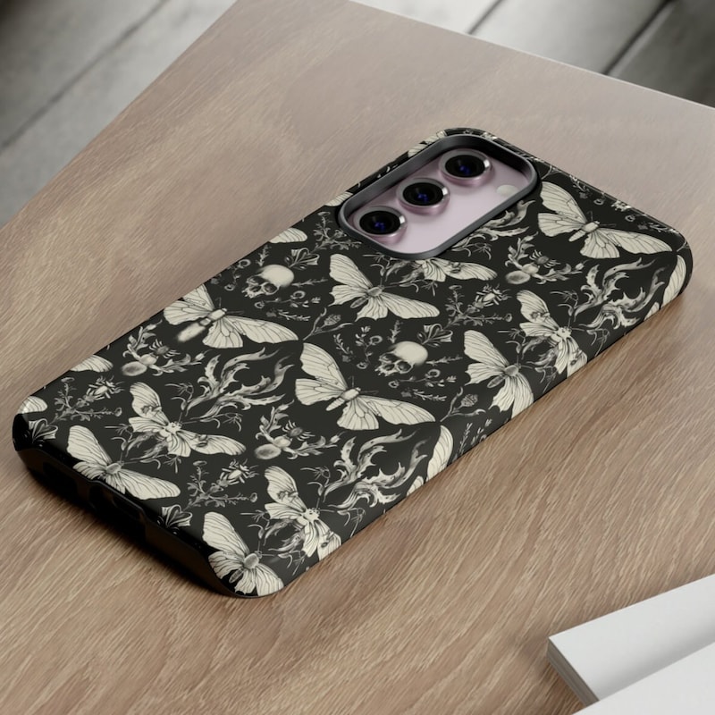 Skull Moth Phone Case - Etsy