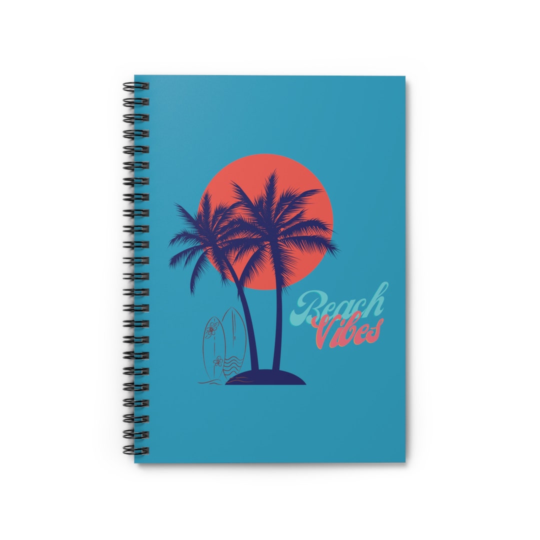 Beach Vibes Journal, Beach Vibing, Beach Bum, Gift for Surfer, Beach ...