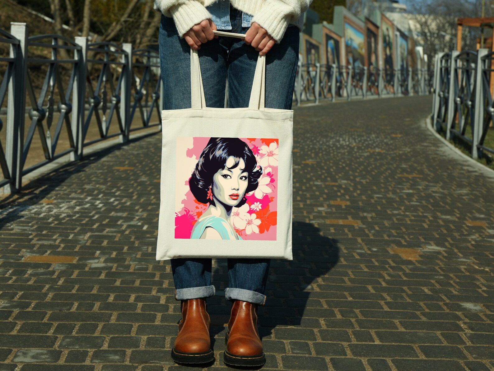 Sassy Woman Canvas Tote Bag, Aesthetics Beach Handbag, Carryall ...