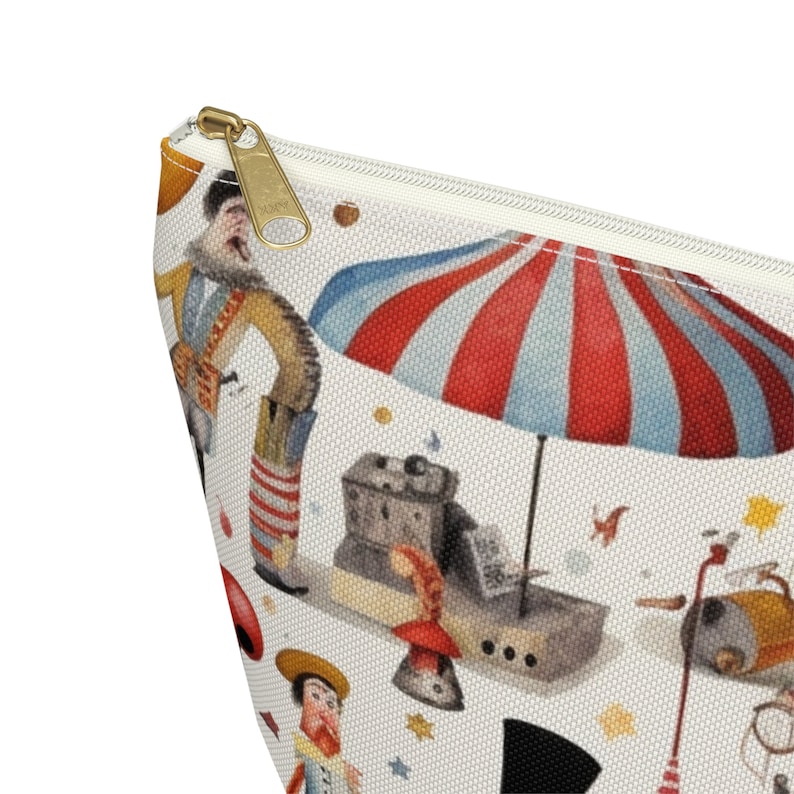 Vintage Carnival Accessory Pouch | Pencil and Pen Case | Tech Case ...