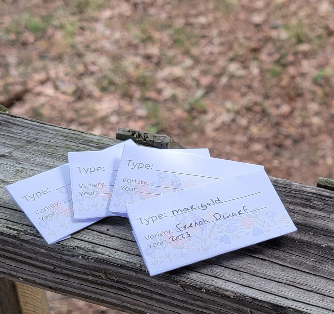 Mini Printable Seed Packets - Etsy