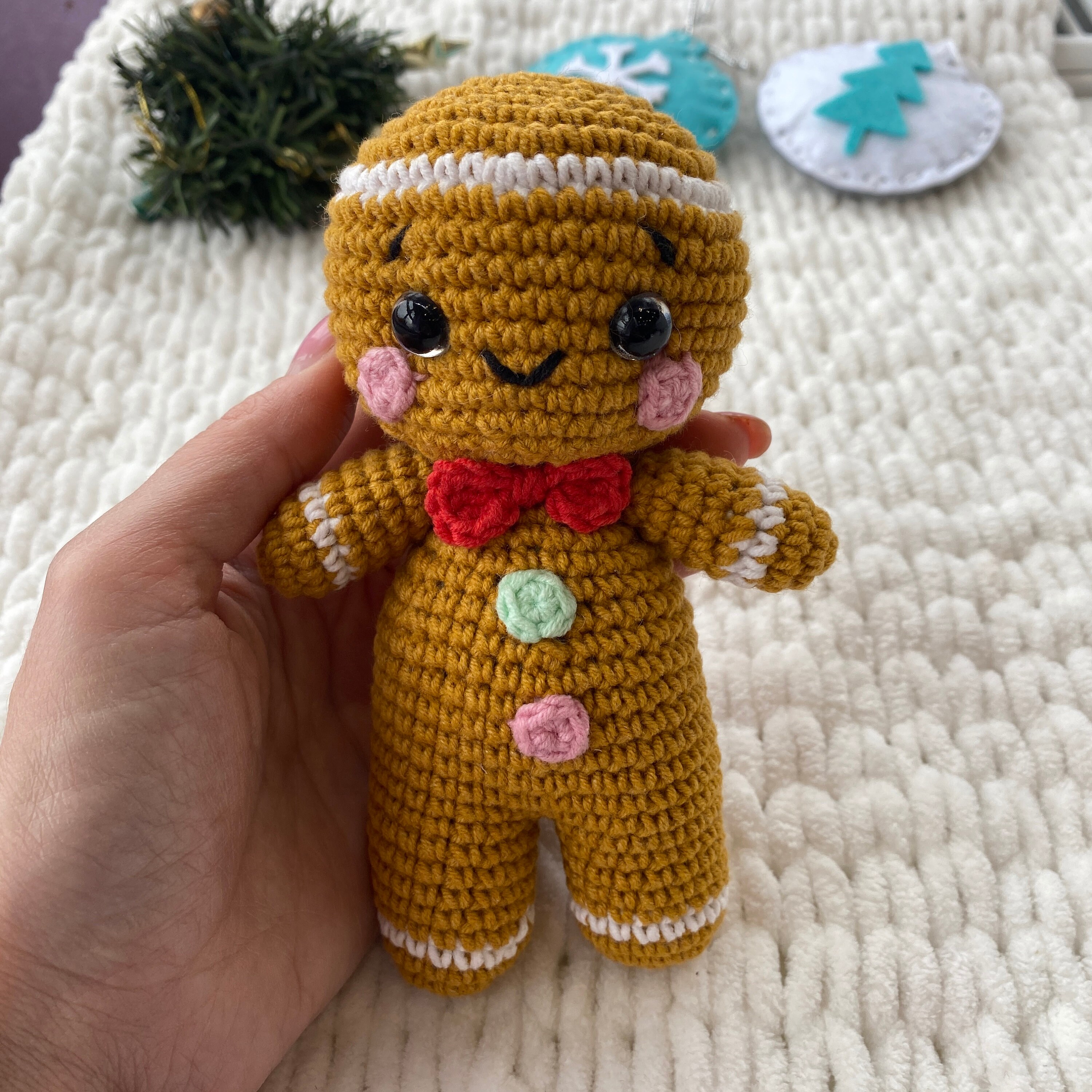 GINGERBREAD Christmas Crochet Pattern Amigurumi Pattern Toy Pdf English ...