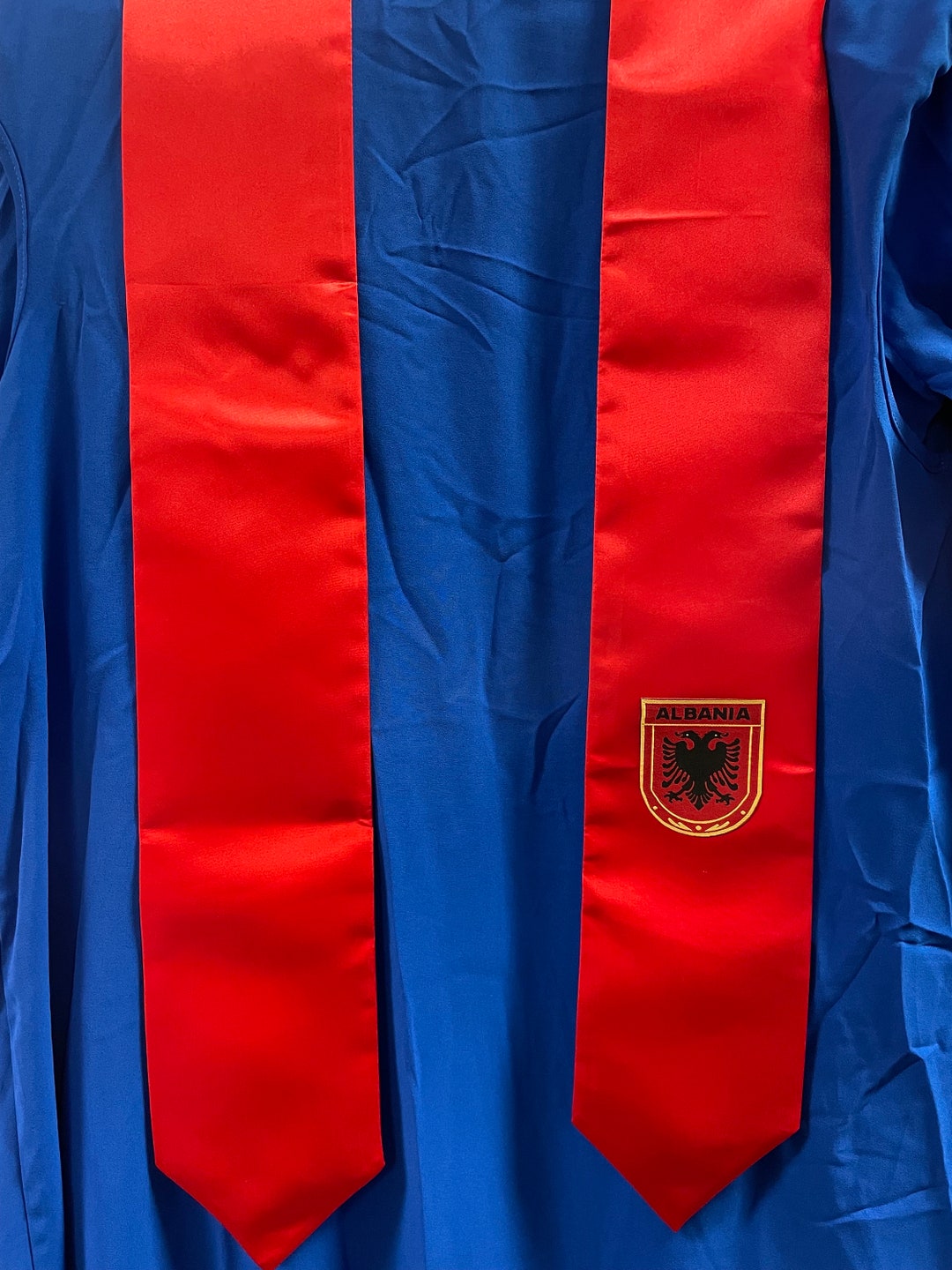 Albanian Flag Graduation Sash/stole International Study Abroad Adult ...