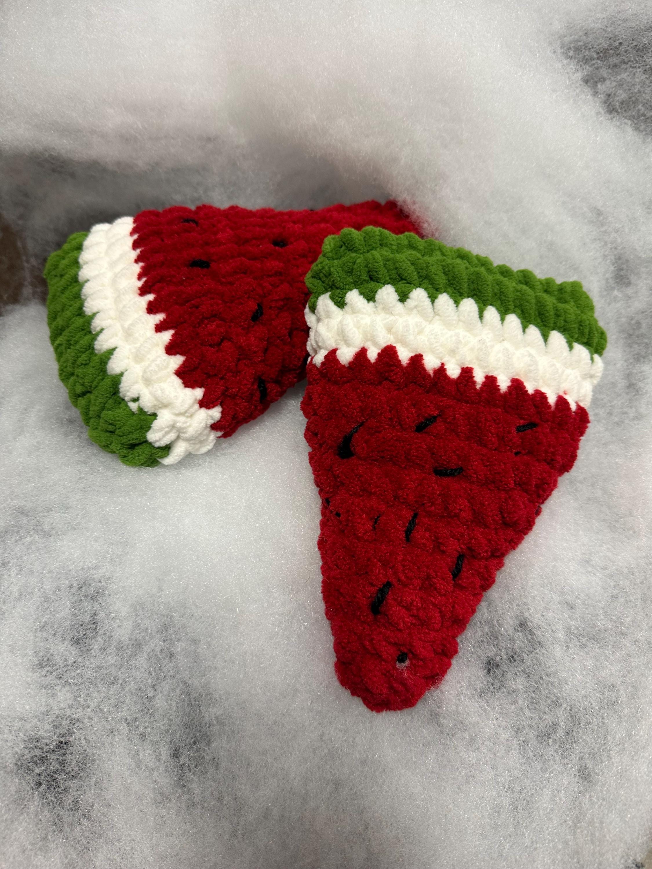 Handmade Crochet Watermelon Slice | Cute Summer-themed Decor ...