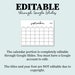 2023 2024 Academic Monthly Calendars, Printable, Editable, 11 X 8.5 ...