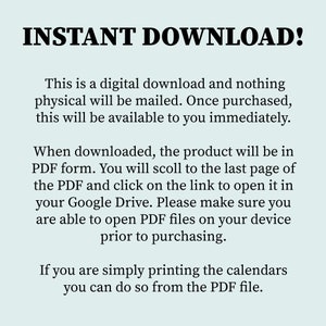 2023 2024 Academic Monthly Calendars, Printable, Editable, 11 X 8.5 ...