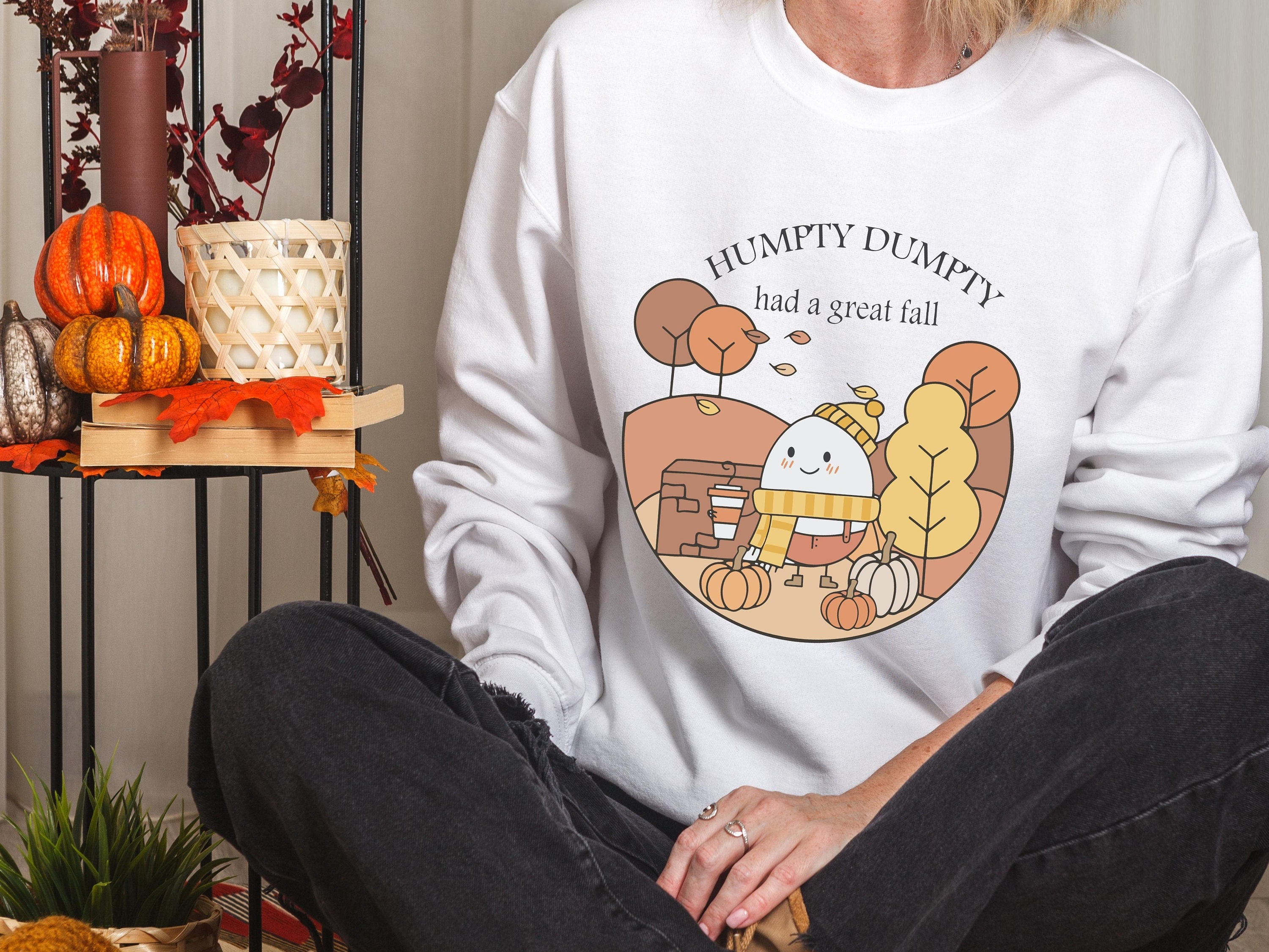 Humpty Dumpty Had A Great Fall Shirt, Fall Shirt for Women, Cute Humpty ...