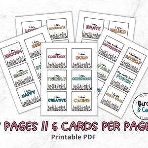 Positive Affirmation Cards for Kids and Adults | Growth-mindset ...