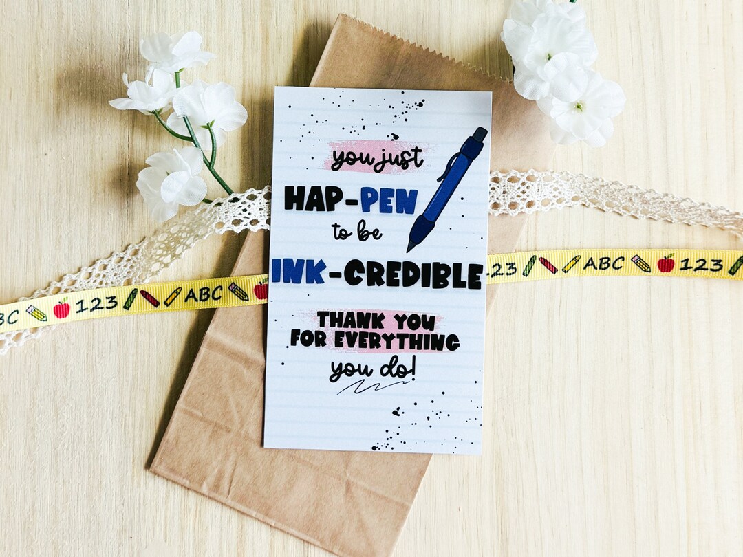 Teacher Appreciation Gift Tags | Thank You Tags | School Employee ...