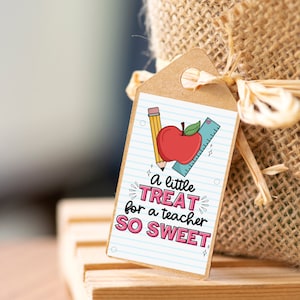 Teacher Appreciation Gift Tags | Thank You Tags | School Employee ...