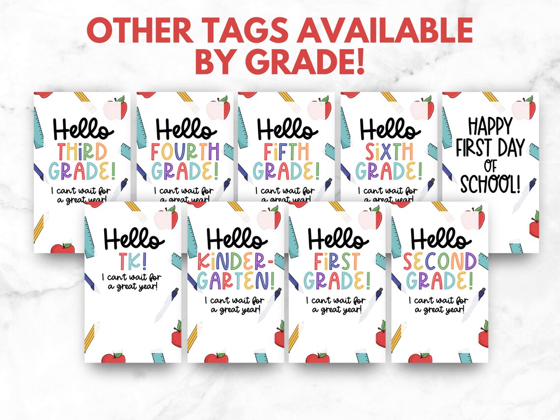 Back to School Teacher Gift Tags Welcome Tags B2S Gift Little Treat ...