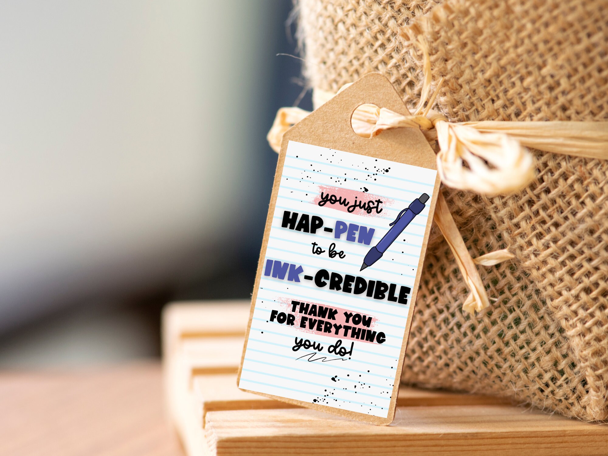 Teacher Appreciation Gift Tags | Thank You Tags | School Employee ...