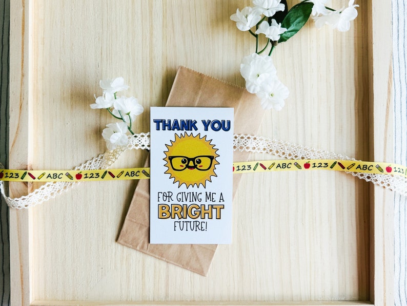 Teacher Appreciation Gift Tags Thank You Tags School Employee ...