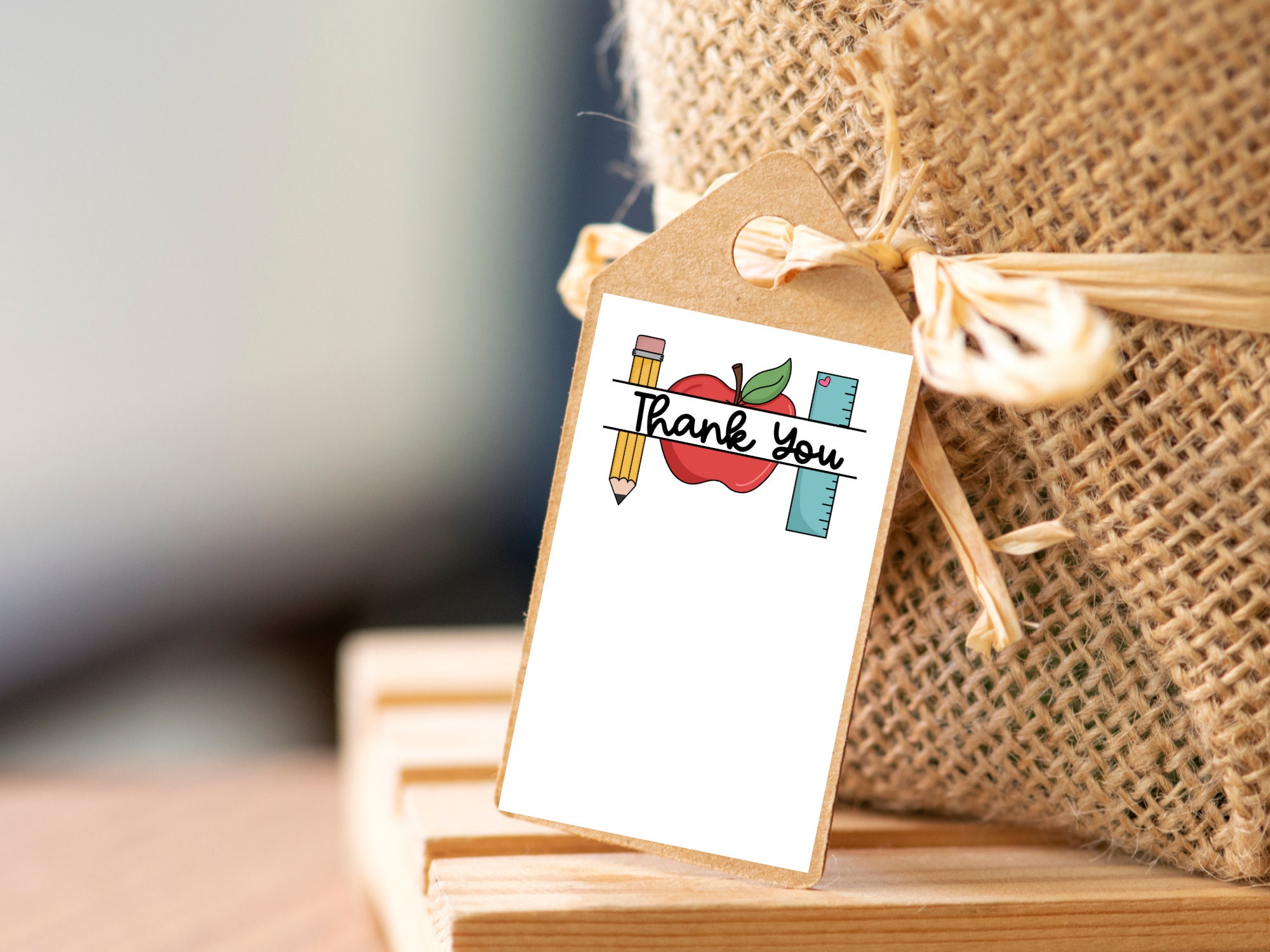 Teacher Appreciation Gift Tags Thank You Tag School Employee ...