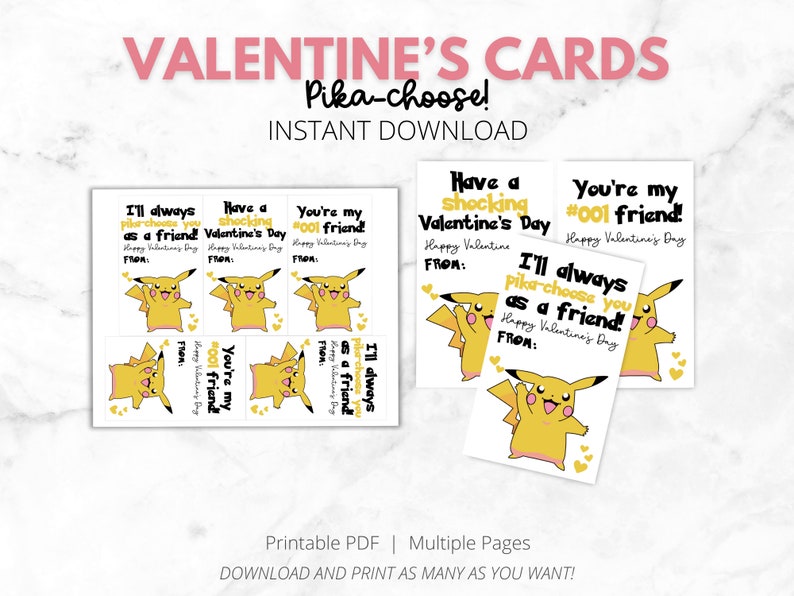 Printable Valentines | Pika-choose Valentine's Day Card | Pika ...