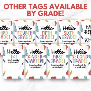 Back to School Teacher Gift Tags | Welcome Tags | B2S Gift | Hello ...