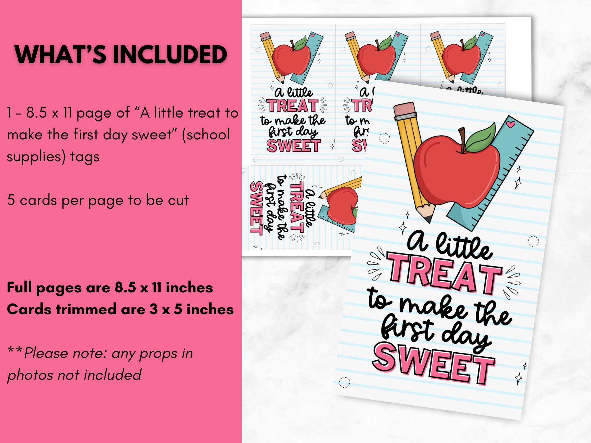 Back to School Teacher Gift Tags Welcome Tags B2S Gift Little Treat ...