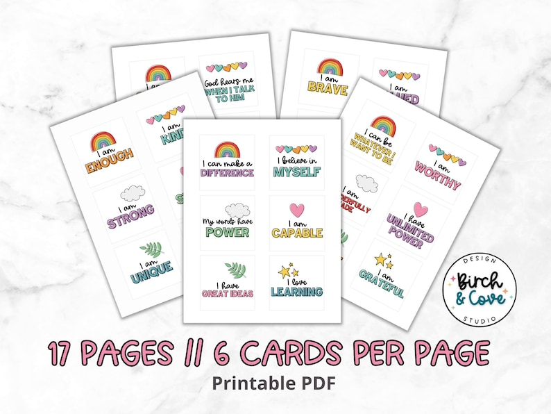 Positive Affirmations for Kids & Adults | Growth Mindset Affirmations ...