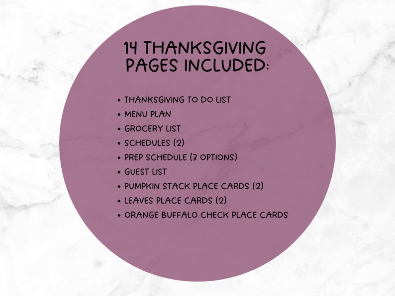Thanksgiving Hosting Planning Printables | Thanksgiving Menu Plan ...